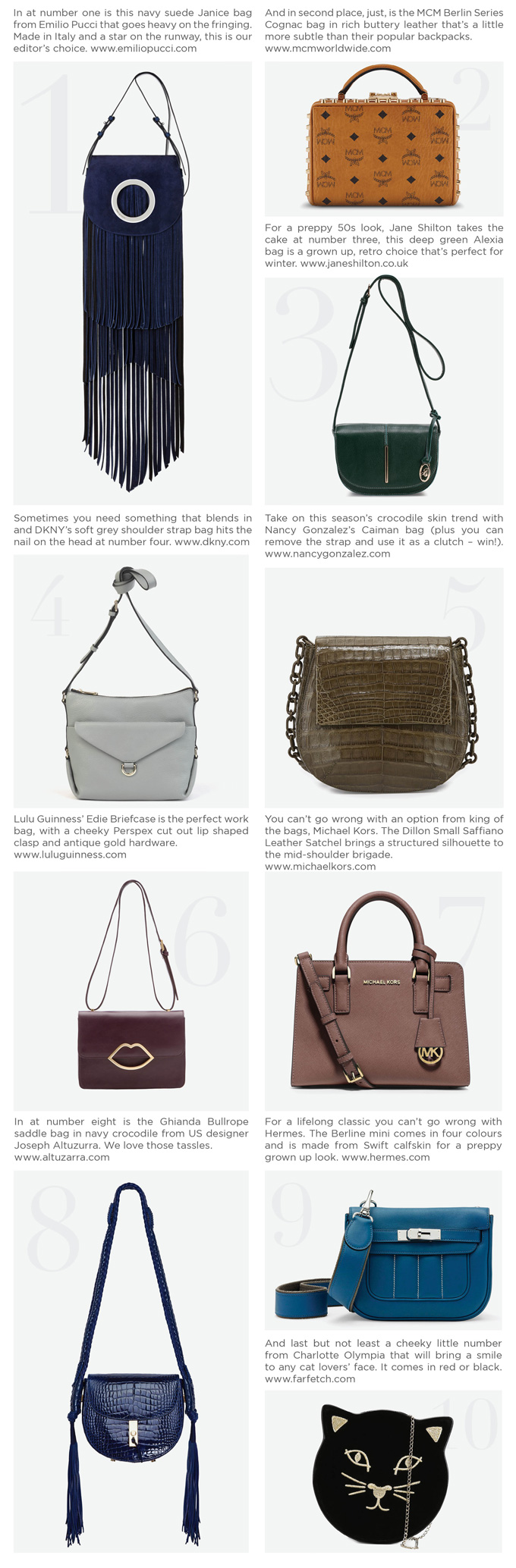 Over the shoulder The top 10 round up of this season’s mid-length bags ...