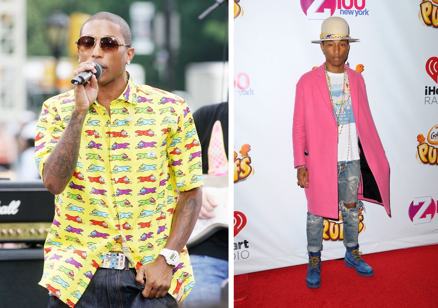Celebrity style: Pharrell Williams does wardrobe staples with a difference