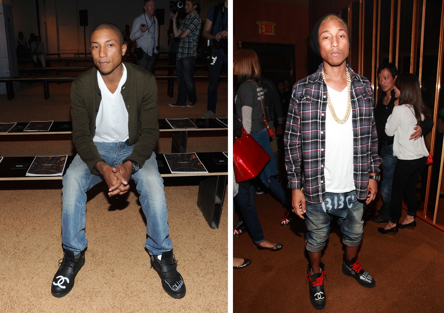 Celebrity style: Pharrell Williams does wardrobe staples with a difference