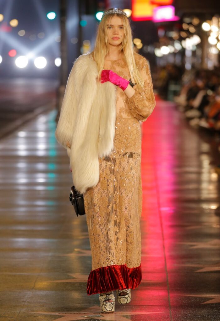 Gucci Showcases Its Latest Collection On Hollywood Boulevard - A&E Magazine