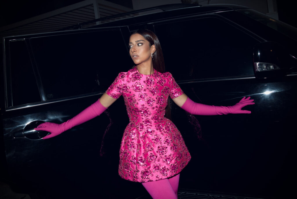 Balqees Fathi Wows in an All-Pink Ensemble in Dubai - A&E Magazine