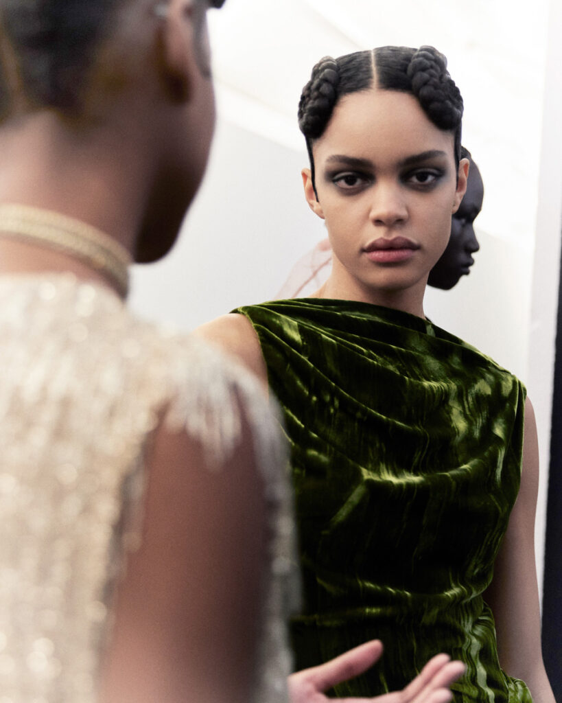 Backstage at the Christian Dior Spring Summer 2023 Haute Couture - A&E ...